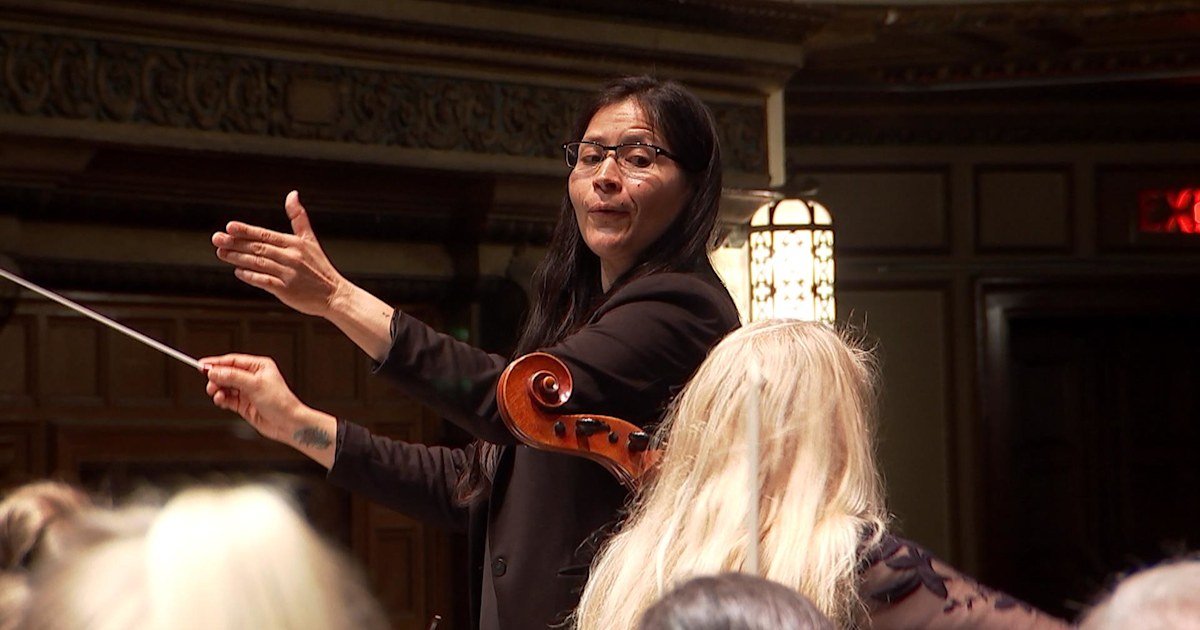 Meet the woman breaking barriers as a trailblazing symphony conductor