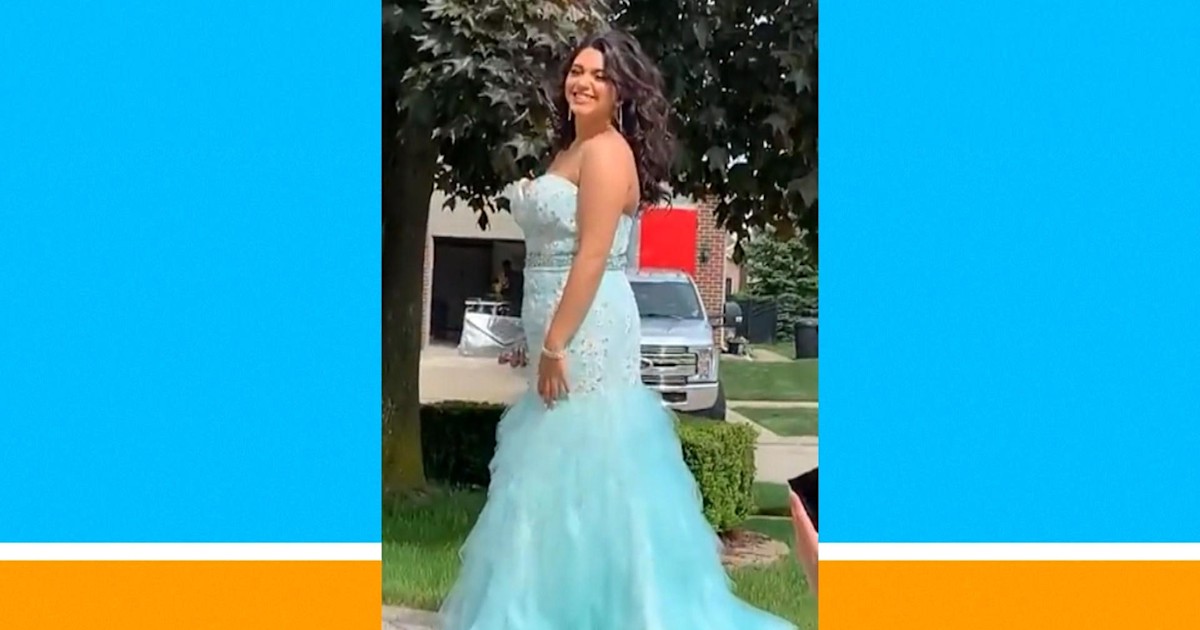 Nifty dad makes daughter's prom pics picture-perfect