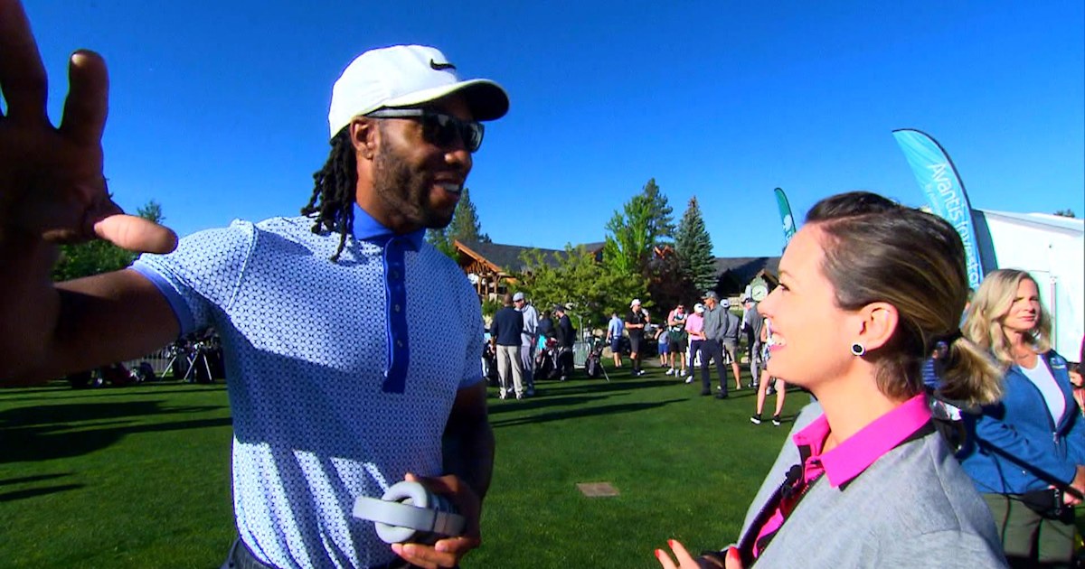 Dylan Dreyer golfs with celebrities during American Century Championship