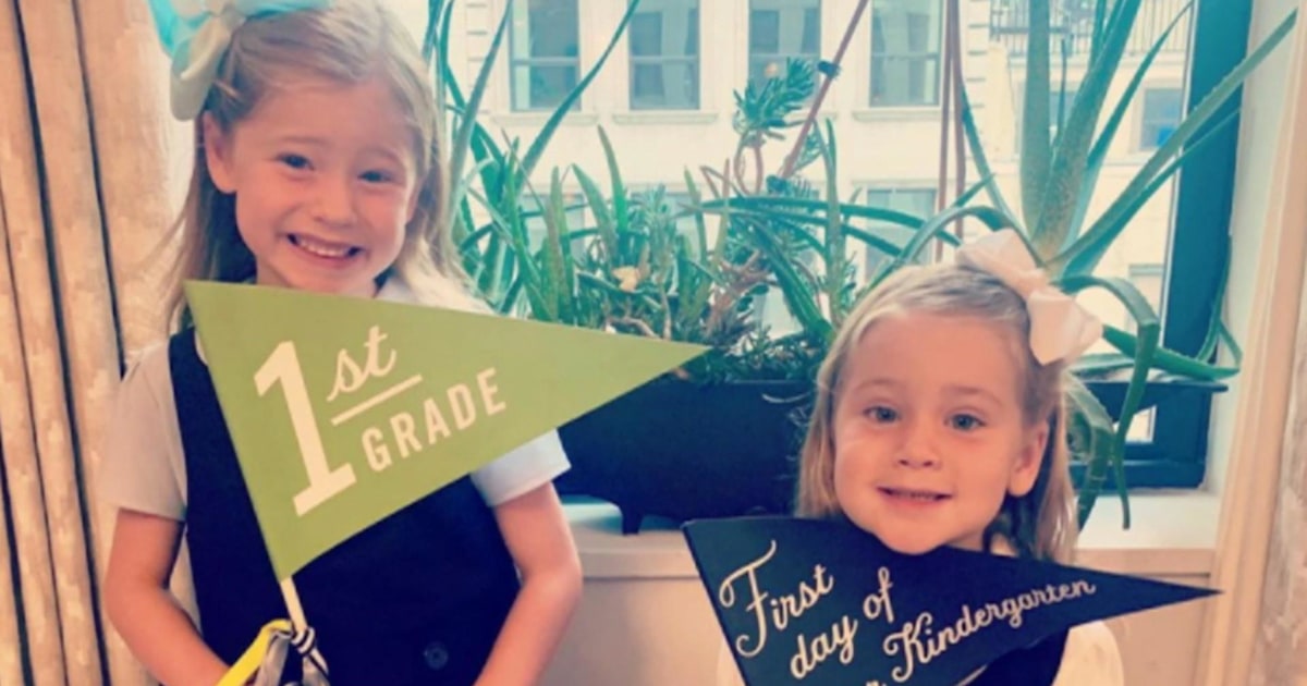 Jenna shares cute pics of daughters heading back to school