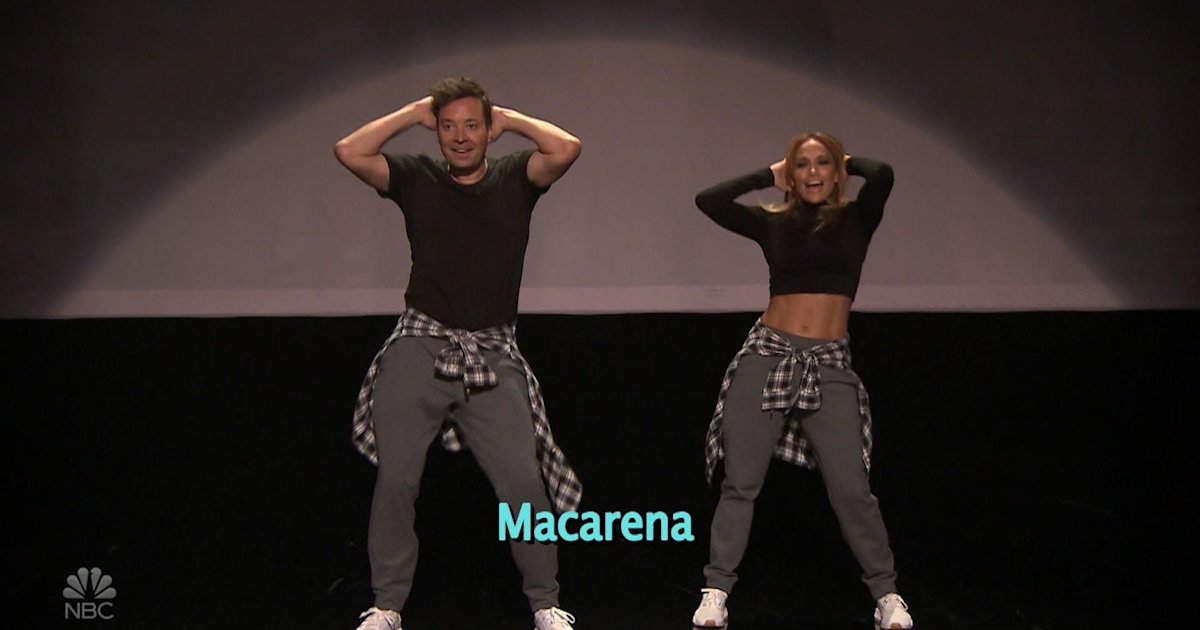 J.Lo and Jimmy Fallon bust a move looking back on music videos