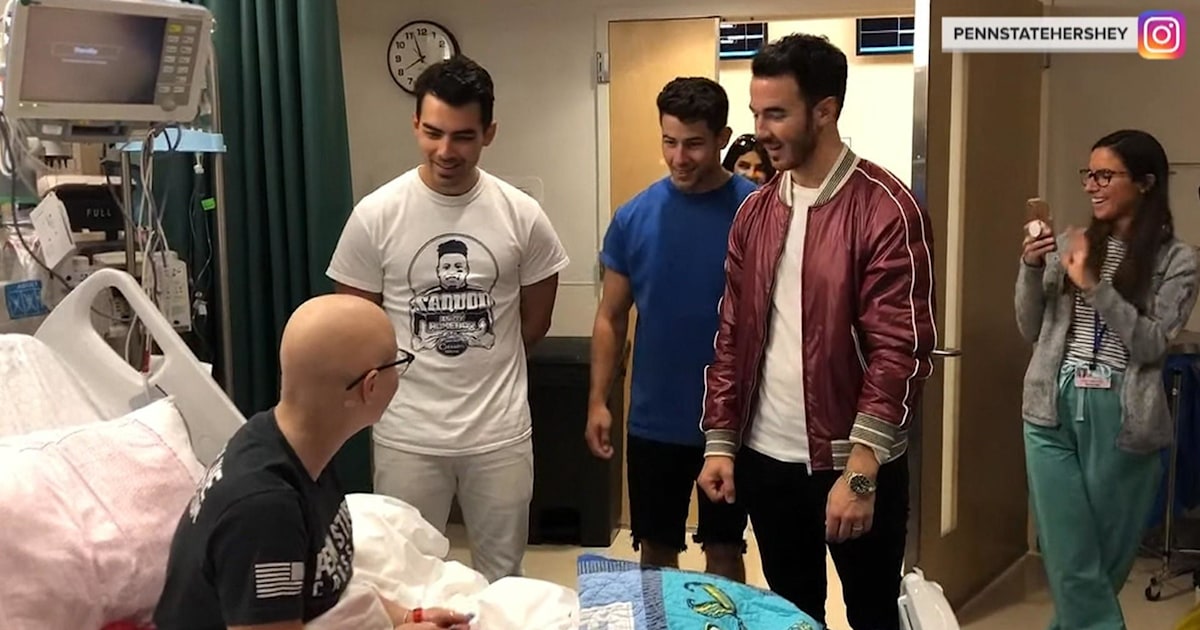 Jonas Brothers surprise fan who missed concert for chemo treatment