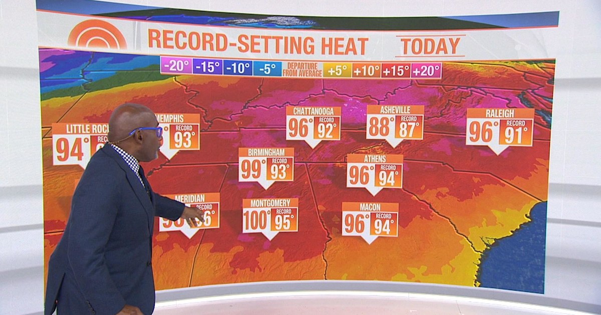 Rare October heat wave blankets eastern US
