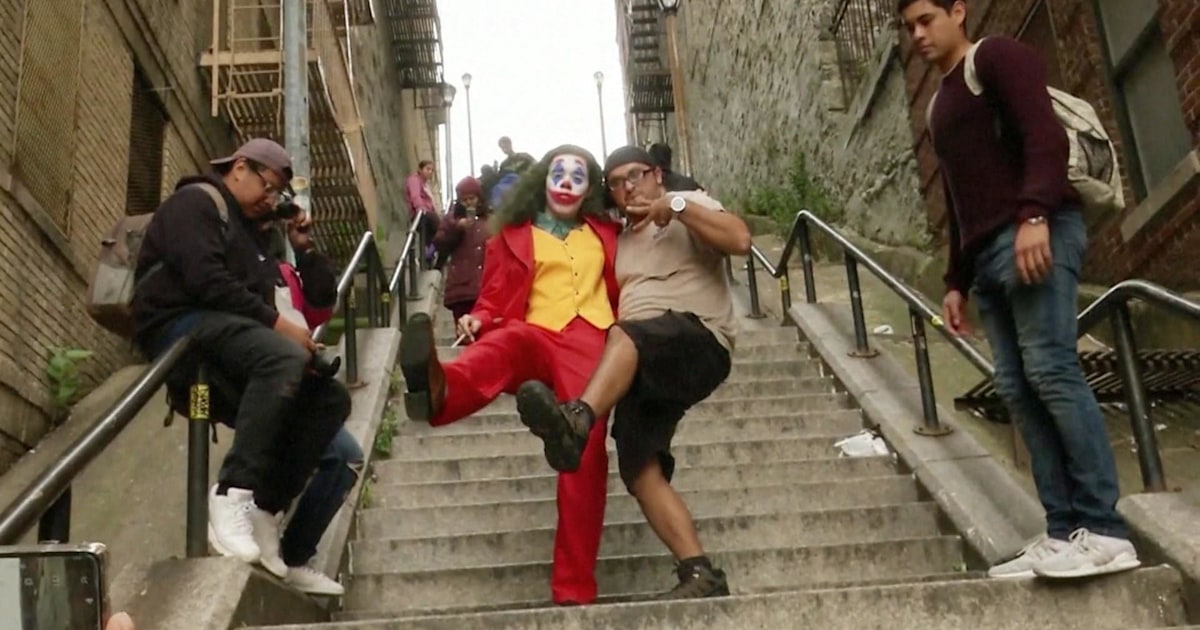 ‘Joker’ fans flock to Bronx steps for photo-ops