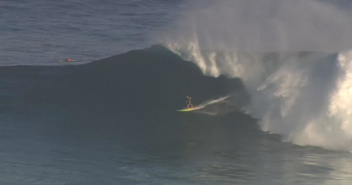 Surf’s WAY up as waves reach as high as 45 feet in Hawaii