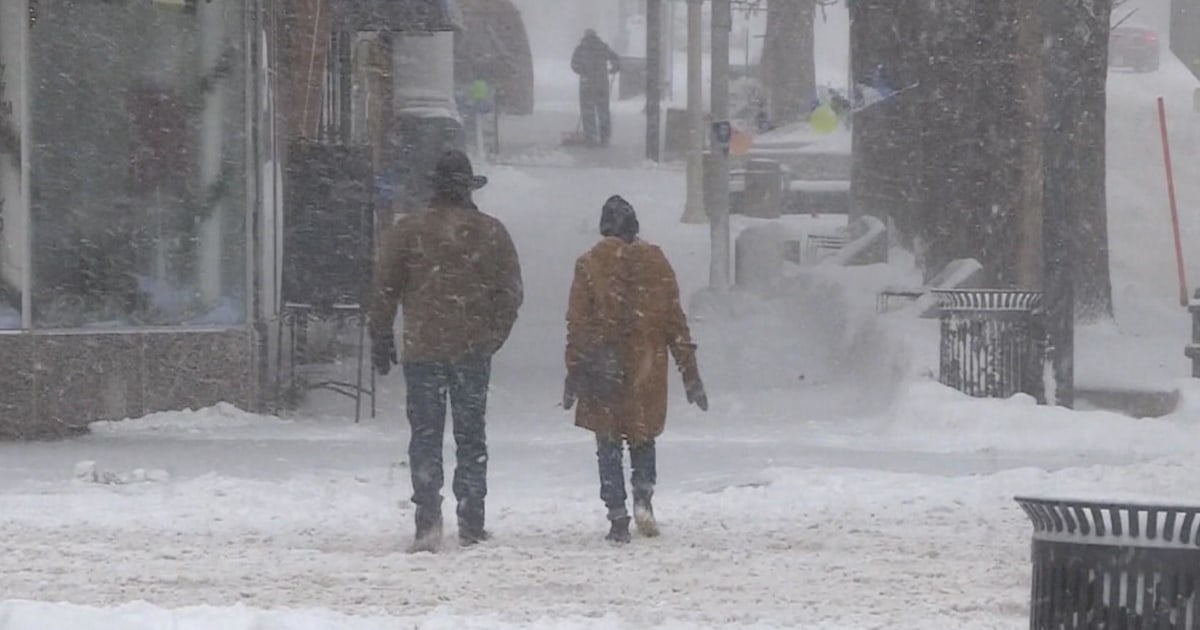 Snow and ice slam Northeast on busy travel day