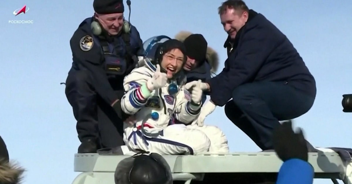 Astronaut Christina Koch is back on Earth after first all-female spacewalk