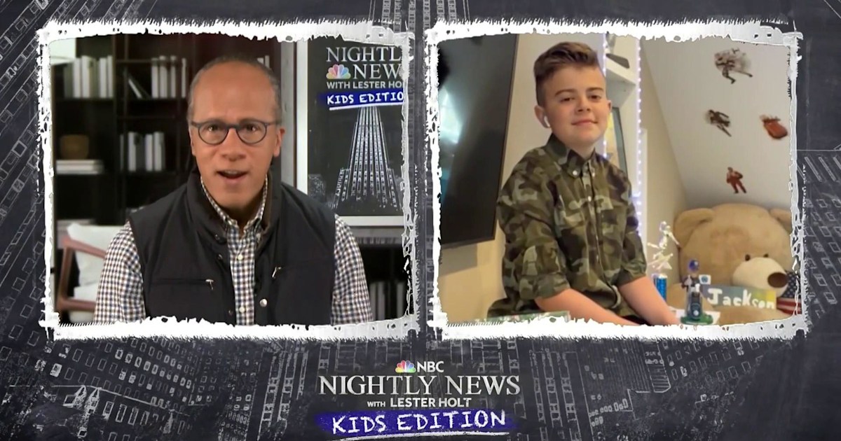 Carson Daly’s son Jackson reports on NBC Nightly News Kids Edition