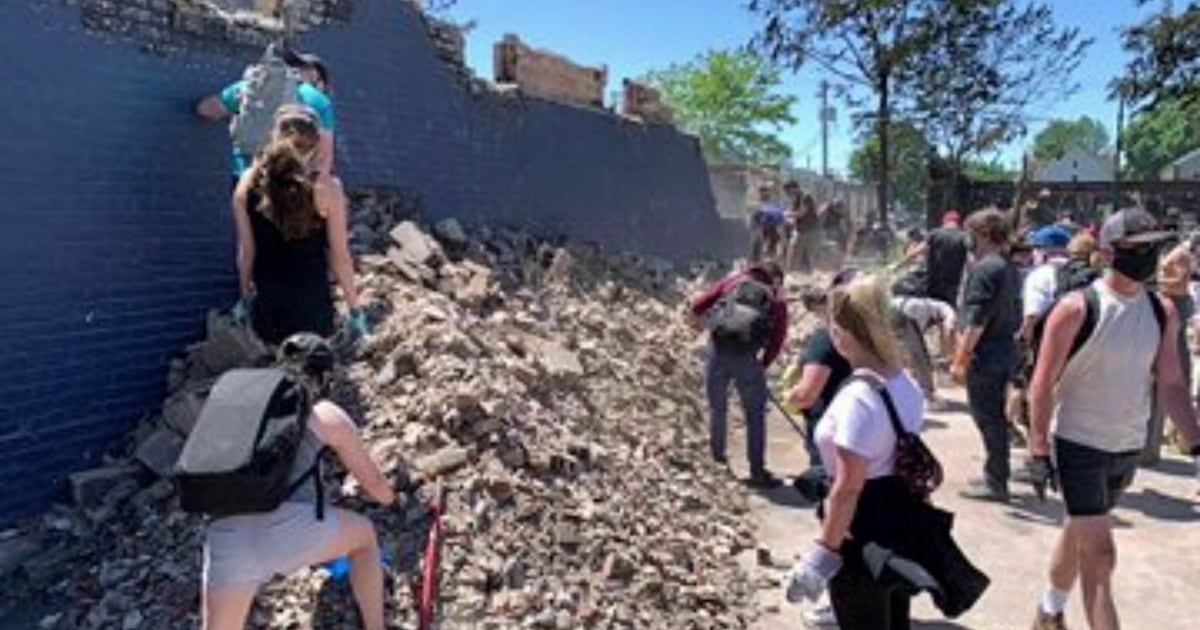 After nights of protest, volunteers help clean up cities