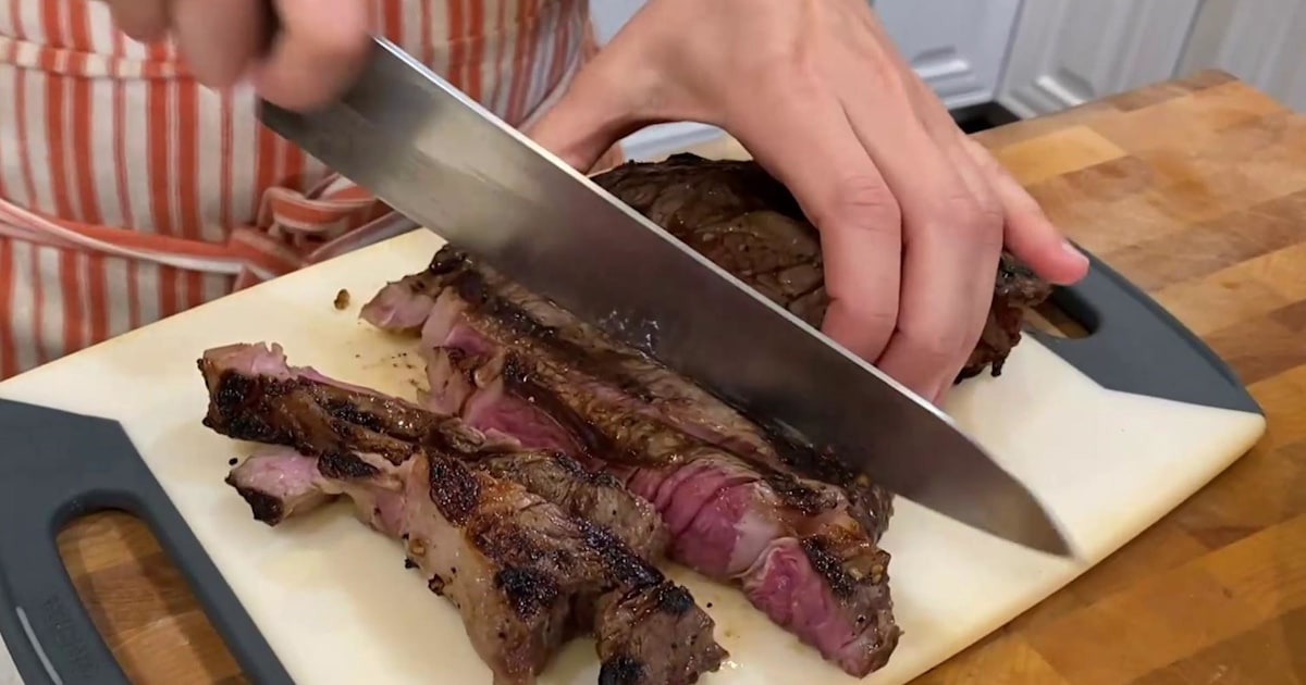 Chef Laura Vitale makes rib-eye Cobb salad and pasta pie for Father’s Day