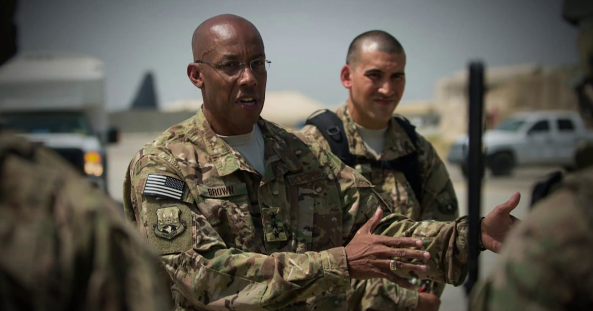 Gen. Charles Brown confirmed as first black chief of a US military branch