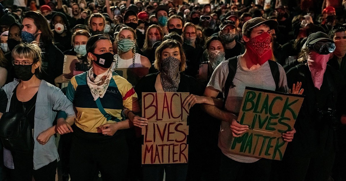 Protests continue for 8th night, but with less violence