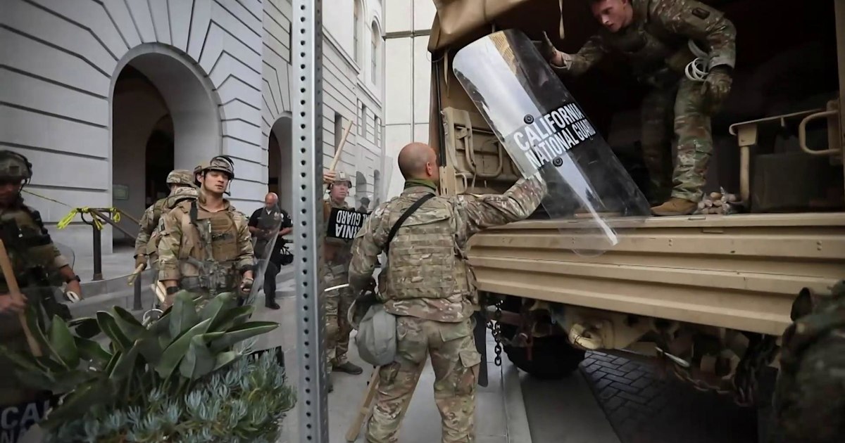 Inside the National Guard’s mission during Los Angeles protests