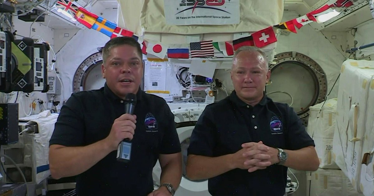US astronauts talk about life aboard the International Space Station