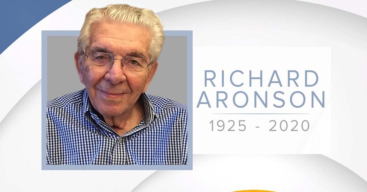 Sgt. Richard Aronson, WWII vet and bricklayer, dies at 94 of coronavirus
