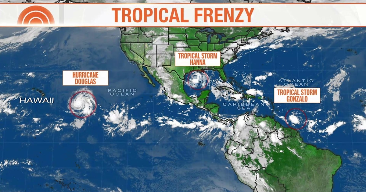 Three major storms expected to make landfall this weekend