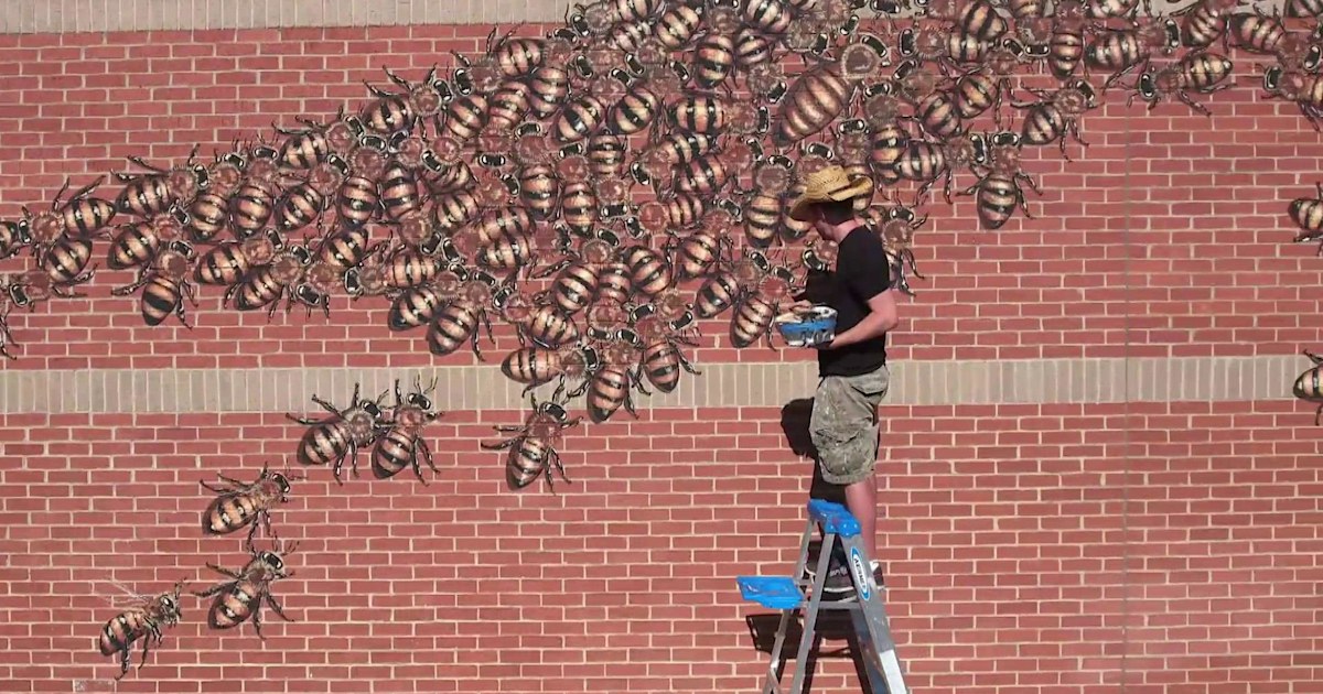 Meet the artist who is painting 50,000 bees to raise awareness of their ...