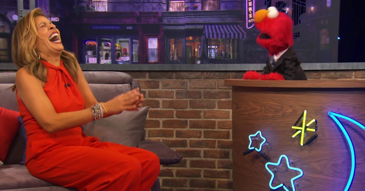 Elmo Interviews Hoda Kotb Today Shares A Look