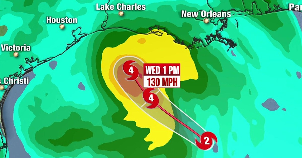 Hurricane Laura approaches landfall on Gulf Coast
