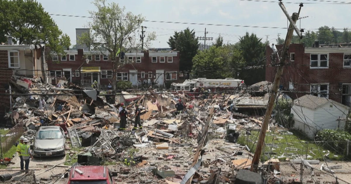 Deadly gas explosion levels houses in Baltimore