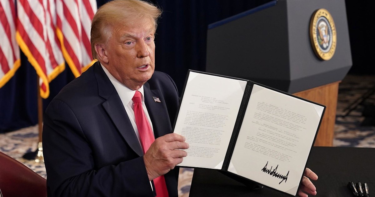 President Trump signs executive order for coronavirus relief