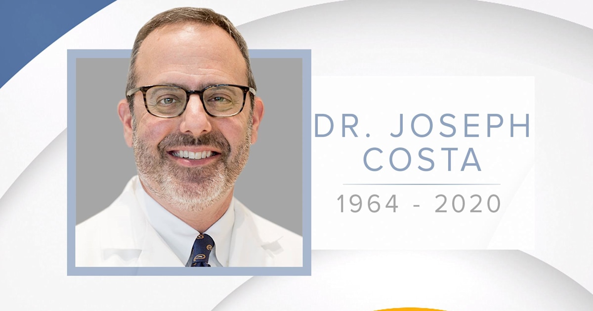 Dr. Joseph Costa, ‘selfless’ head of a Baltimore ICU, dies at 56 of ...