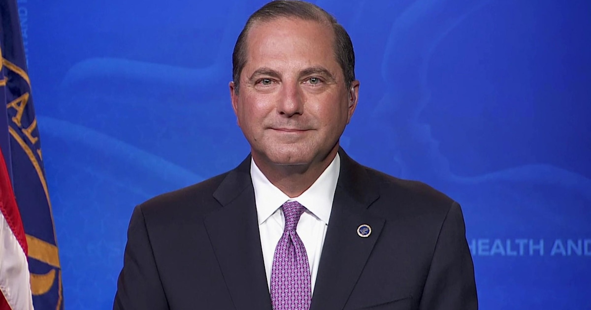 HHS secretary Alex Azar: ‘I will be first in line to get a vaccine’