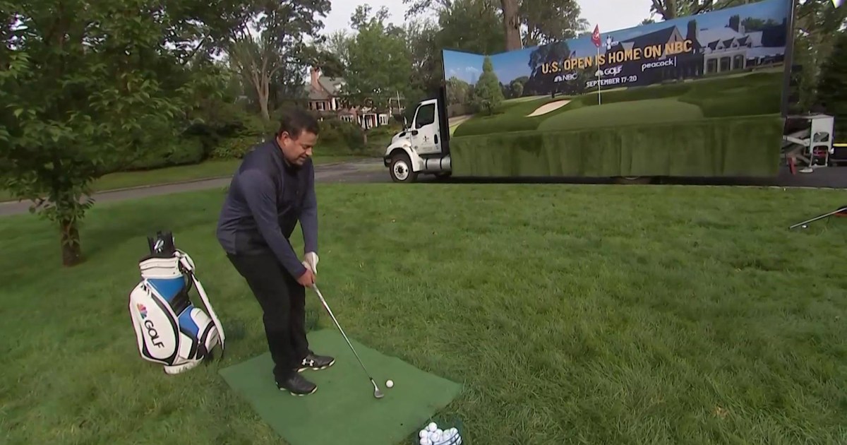 Carson Daly and Harry Smith tee off to mark start of US Open