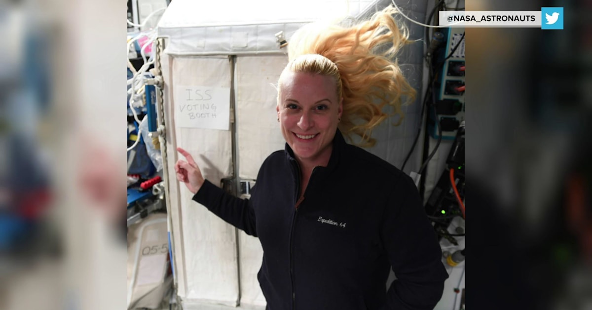 NASA astronaut has voted from space
