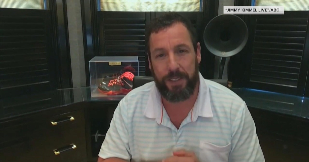 Adam Sandler shows off his new beard: ‘It’s awful’