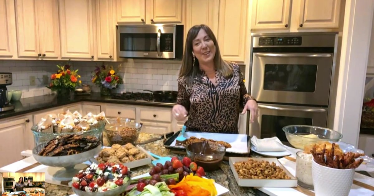 Election night snacks: Homemade chips, caramel and pretzel bars