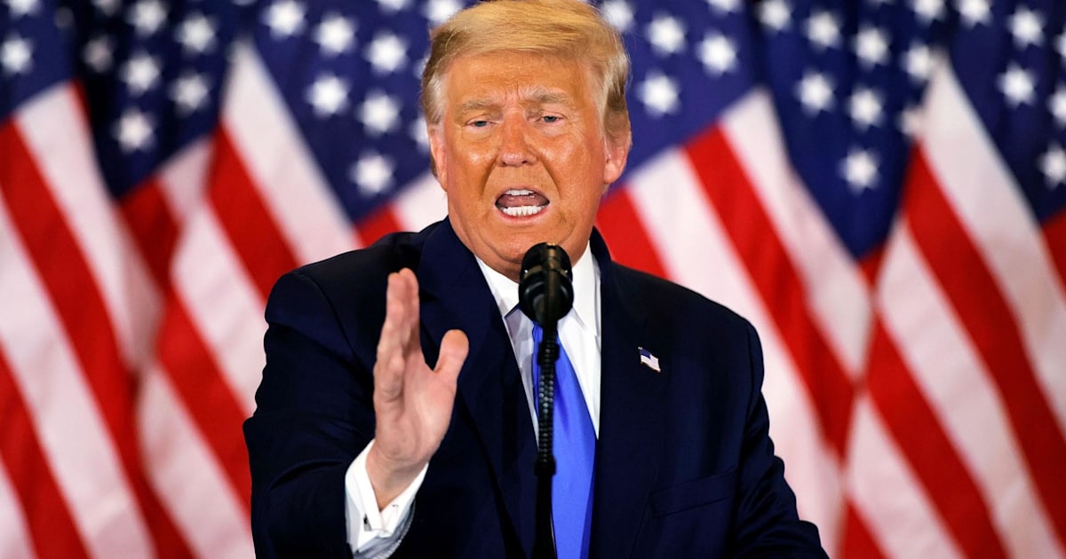 Trump falsely claims victory with millions of votes still to be counted