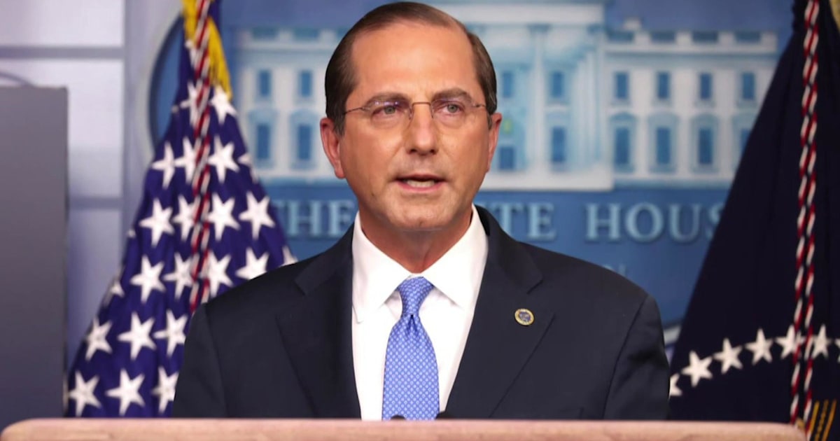 HHS Secretary Alex Azar submits resignation letter
