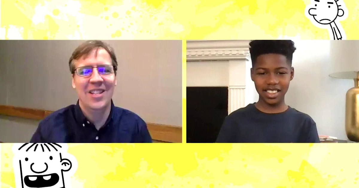 Sheinelle proud of son Kayin as he interviews author Jeff Kinney