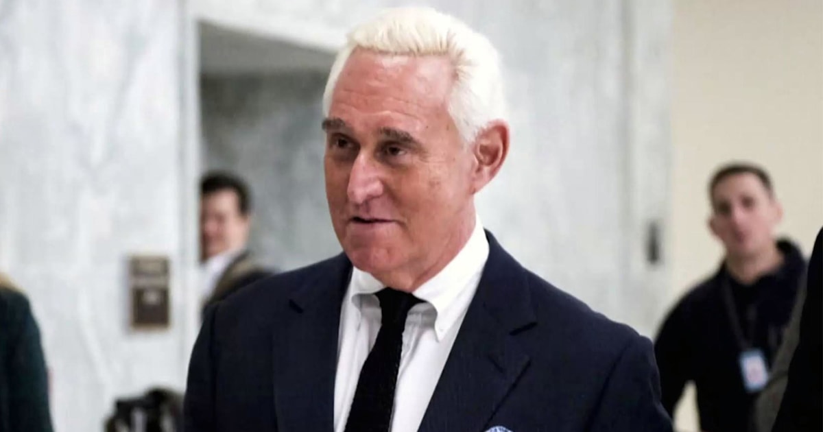Roger Stone sued by the Justice Department over alleged unpaid taxes
