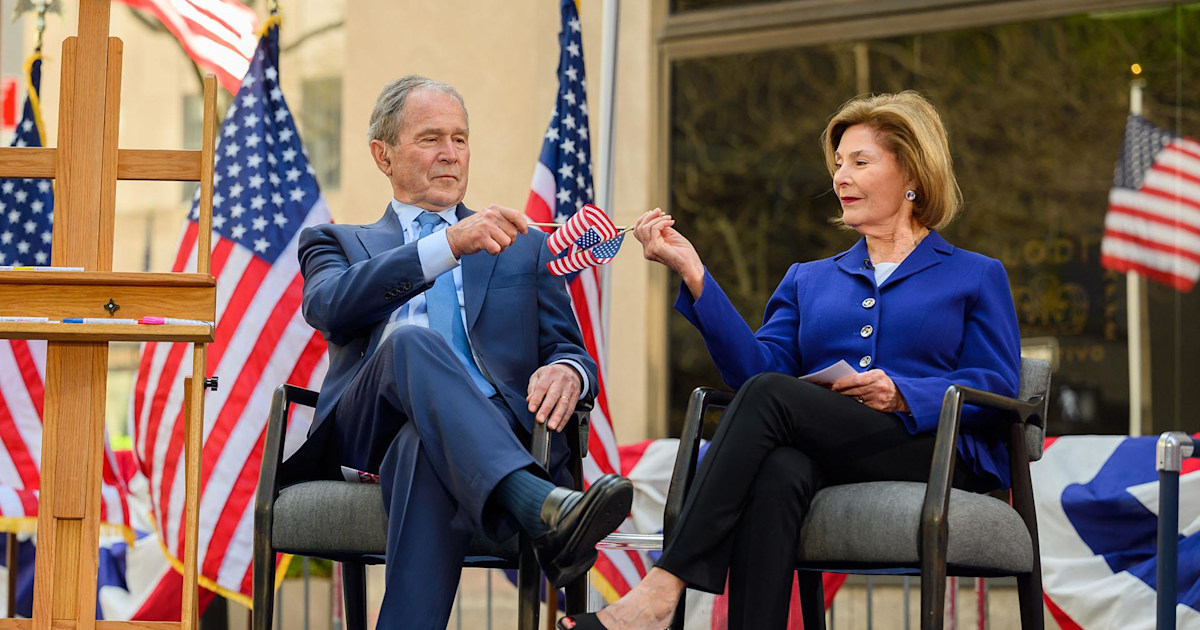 George W. Bush and Laura Bush discuss marriage and life as grandparents
