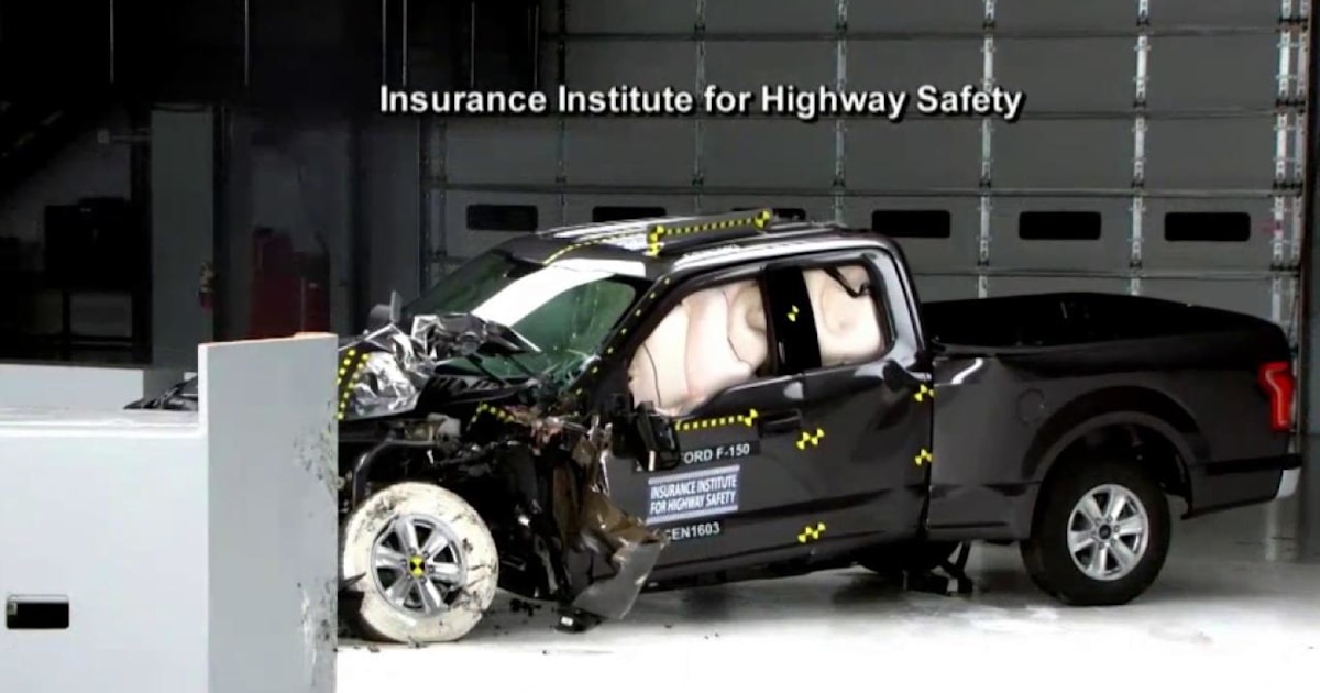 See top-rated trucks go through crash test, Ford F-150 Supercab take prize