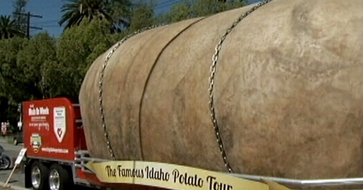 Giant spud meets famous fork in Pasadena