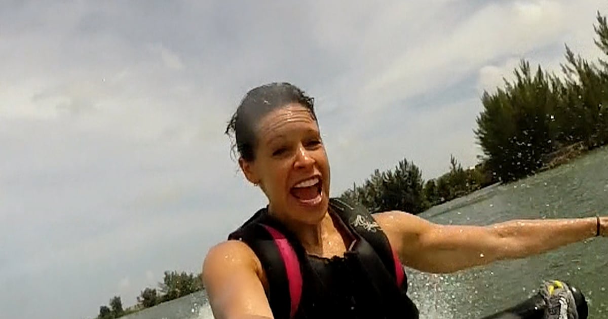 'Perfect day': Jenna water-skis with big TODAY fan