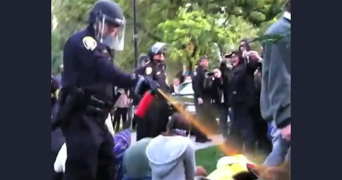 uc davis students pepper sprayed