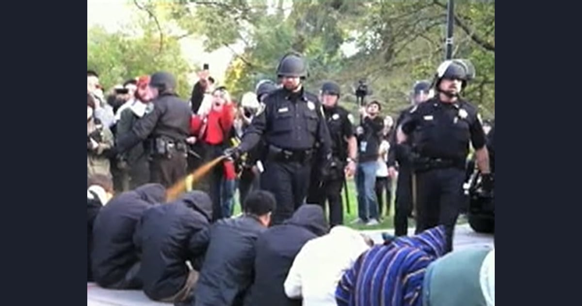 Did cops go too far in pepper-spraying students?