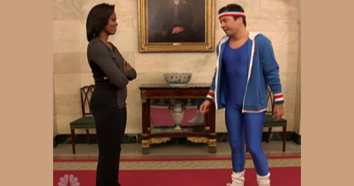 First lady beats Jimmy Fallon in fitness face-off