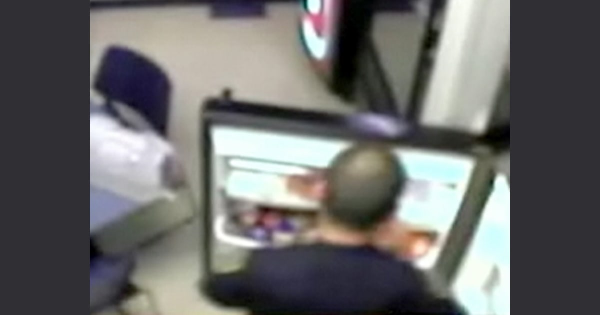 Workplace fridge raider caught on camera