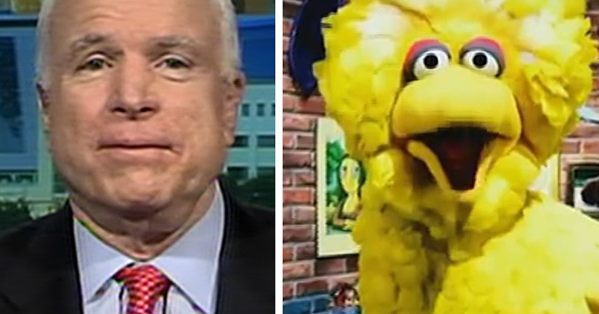 McCain: Big Bird ad shows Obama ‘can’t run on his record’