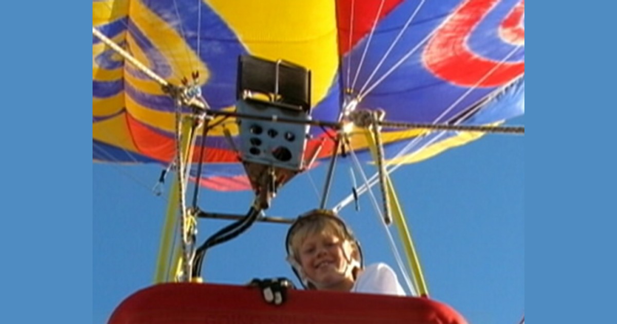 9-year-old flying high