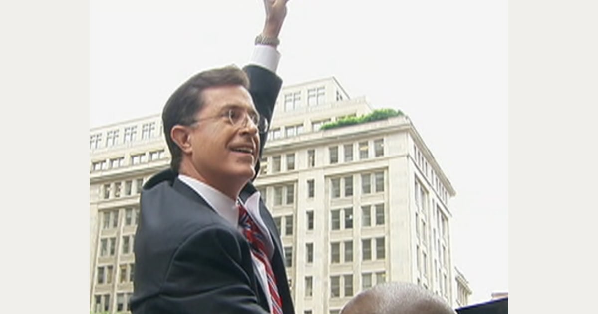 Stephen Colbert campaigns in South Carolina