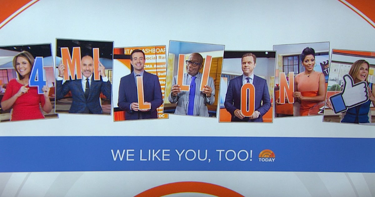 TODAY's Facebook page gets 4 million likes