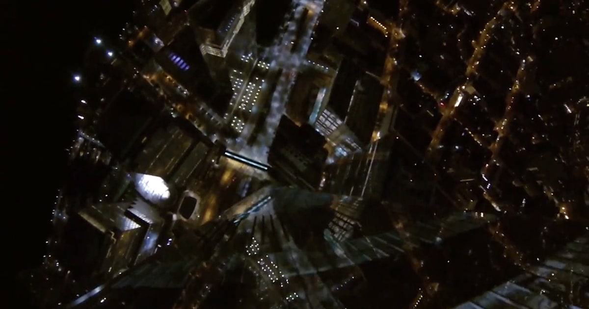 Daring BASE jump off WTC caught on video