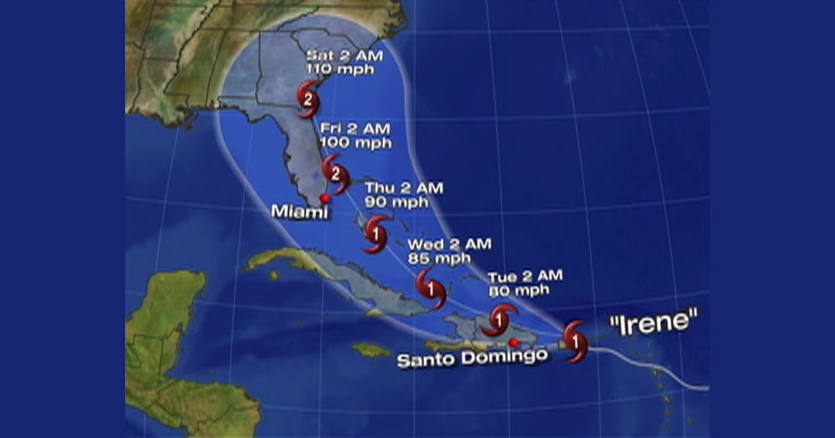 Hurricane Irene heads toward Fla.