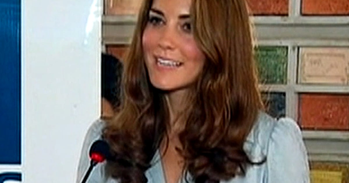 Kate’s confident in her first foreign speech